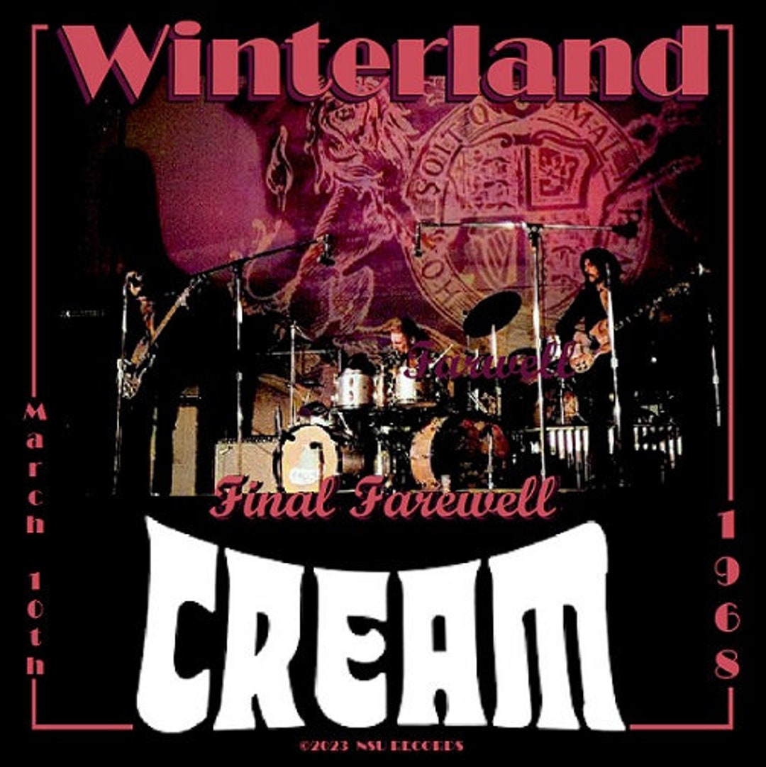 Cream Live Final Farewell Winterland 1968 March10th Ltd 2cd - Etsy