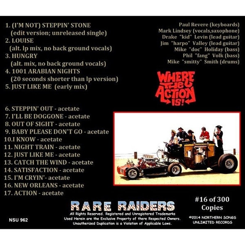 Paul Revere and the Raiders Rare Raiders Limited # CD OOP! - Etsy