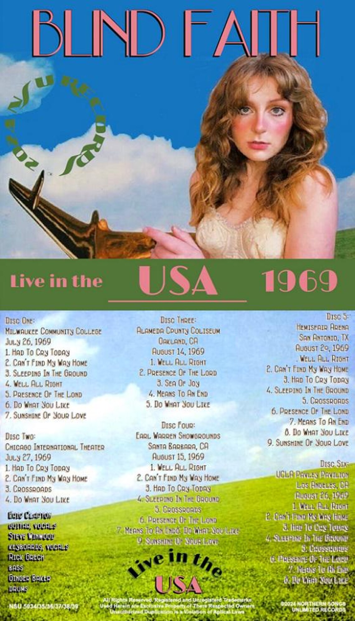 Blind Faith Live in the USA 1969 LTD 6CD - Etsy