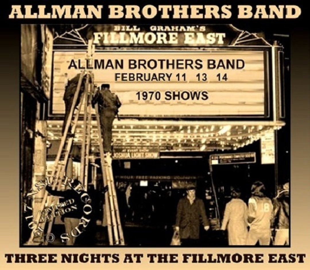 The Allman Brothers Live at the Fillmore East 1970 Febuary LTD 3CD OOP ...