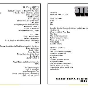 Steely Dan Studio Demos, Outtakes and Alt Versions Plus Live LTD 6CD - Etsy