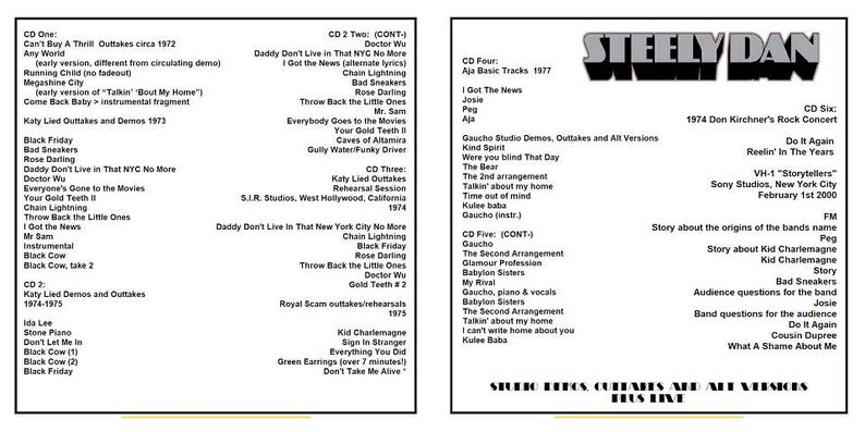 Steely Dan Studio Demos, Outtakes and Alt Versions Plus Live LTD 6CD - Etsy