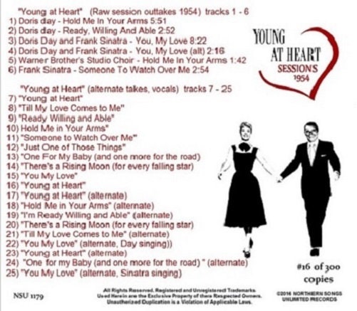 Frank Sinatra & Doris Day Young at Heart Sessons 1954 Ltd Cd - Etsy
