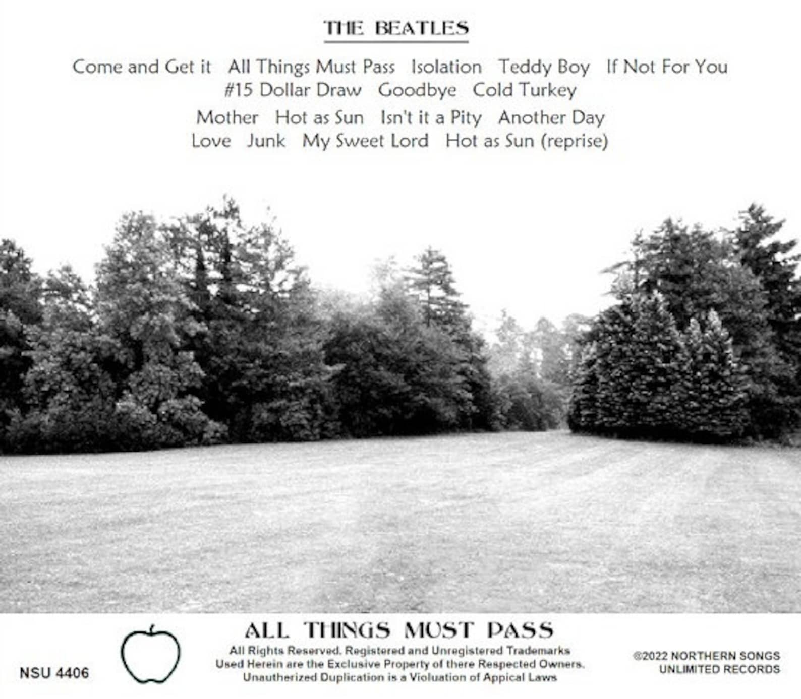 The Beatles All Things Must Pass Lp LTD CD - Etsy