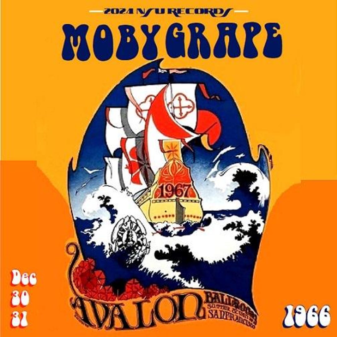 Moby Grape Live at the Avalon Ballroom 1966 Dec 30, 31, LTD CD - Etsy