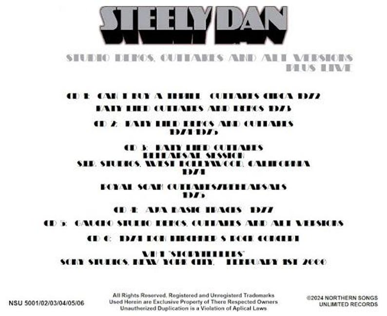 Steely Dan Studio Demos, Outtakes and Alt Versions Plus Live LTD 6CD - Etsy