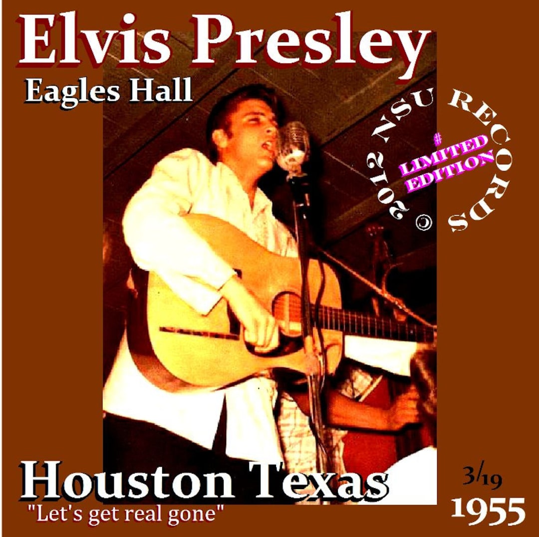 Elvis Presley Houston Ttexas 1955 March 19 Limited # Edition CD - Etsy