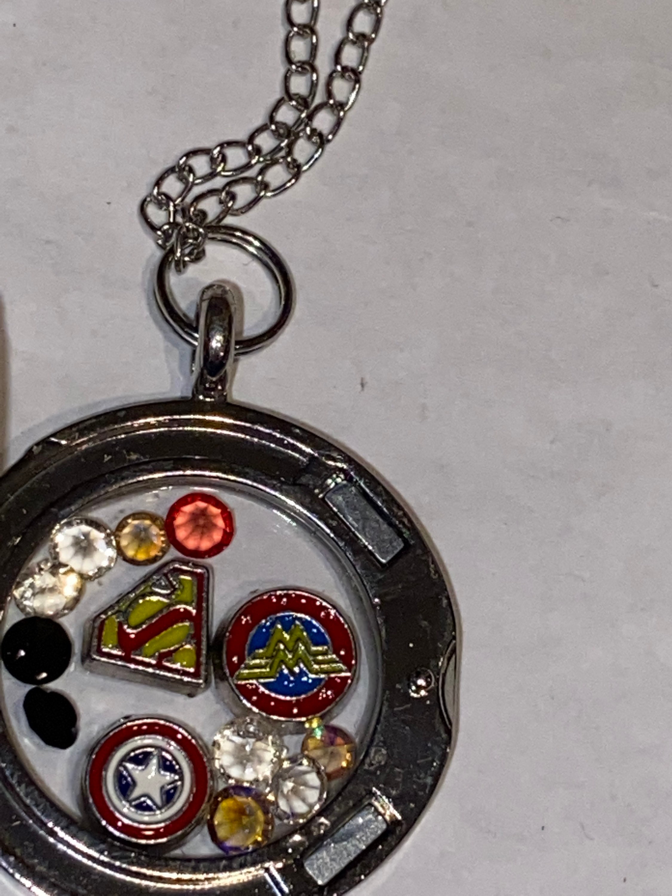 Inspired by Superman Captain Americas Wonder Woman Memory Floating ...