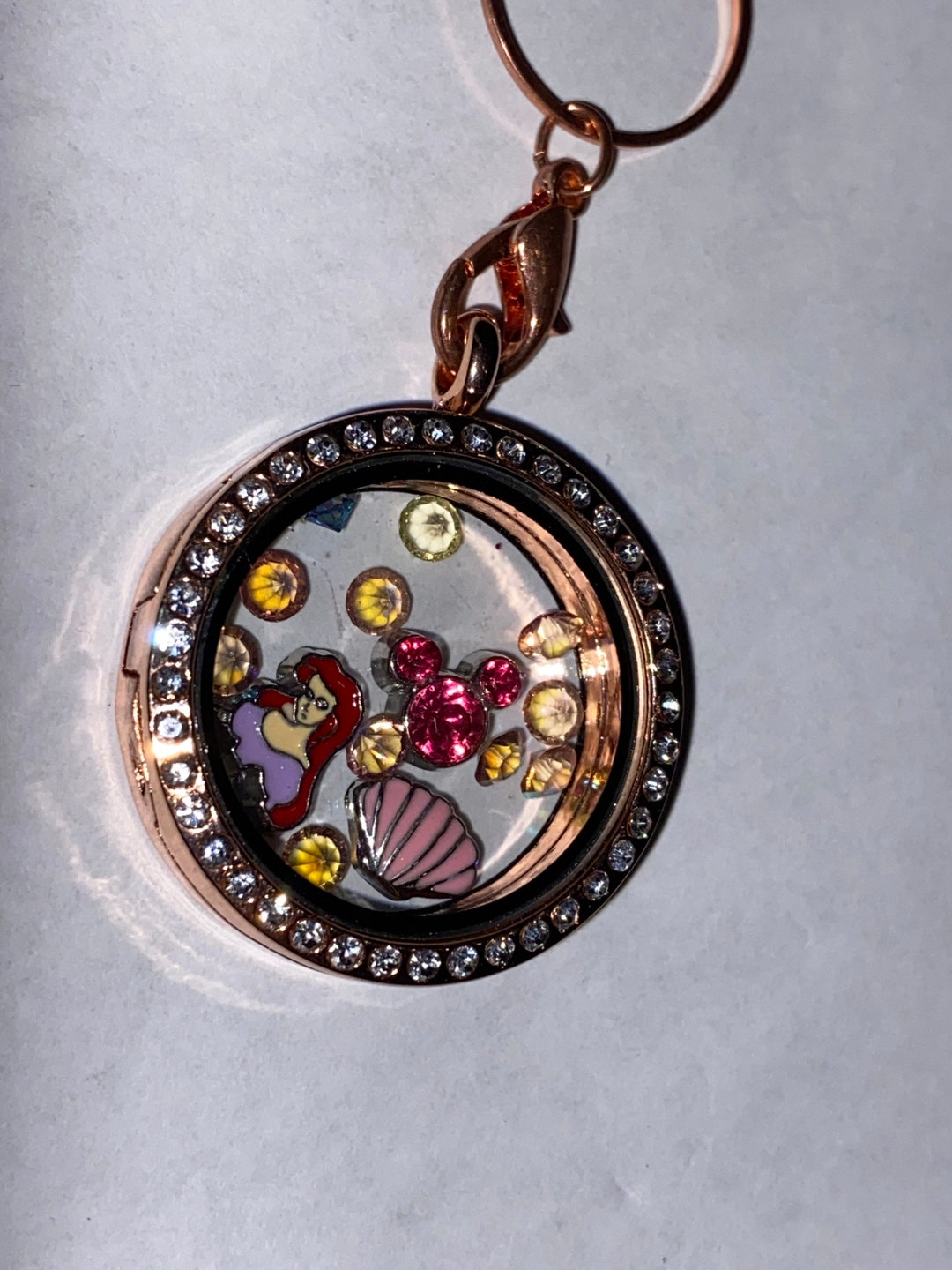 Ariel Inspired Floating Memory Locket # VJJ19 - Etsy