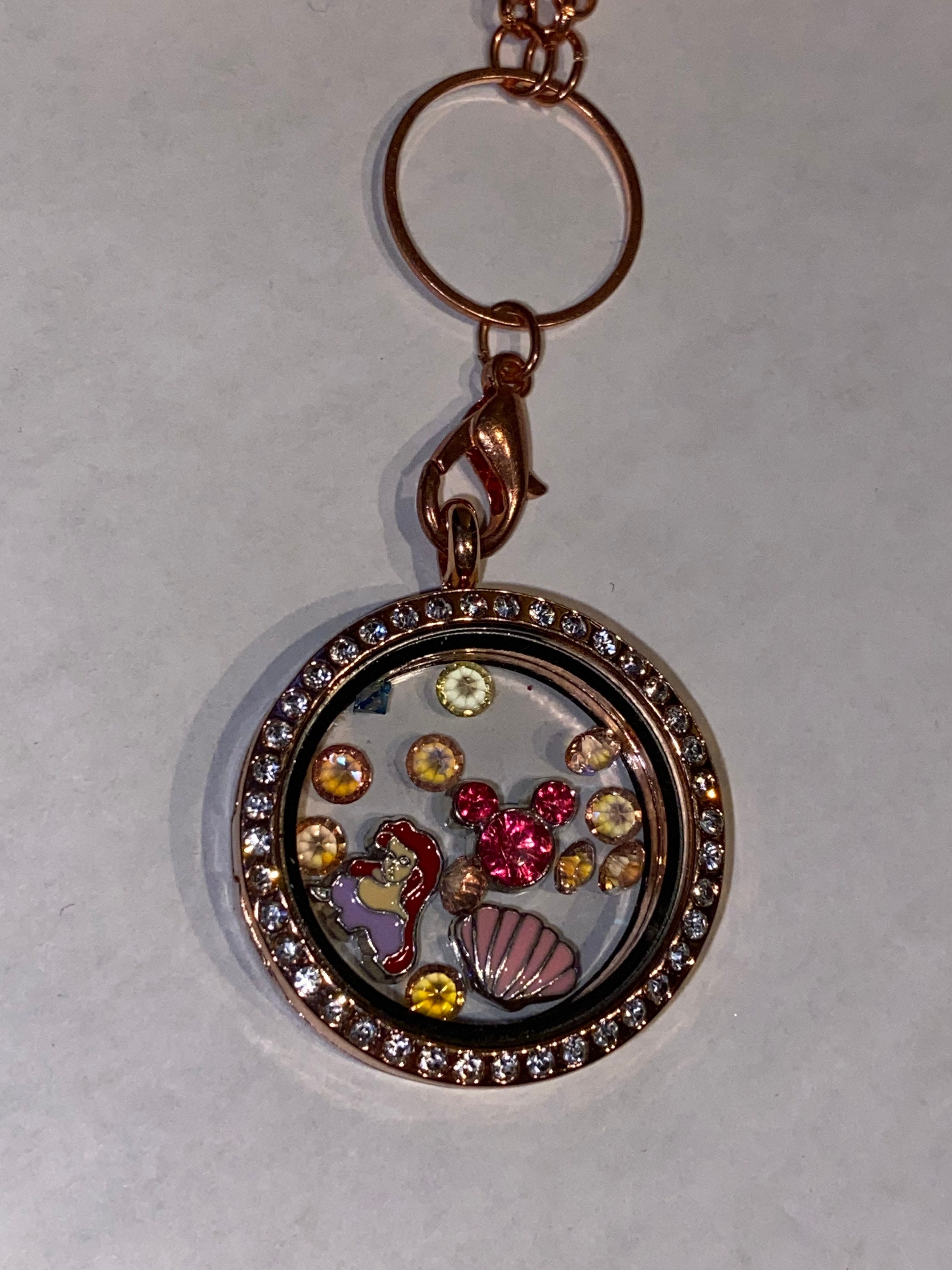 Ariel Inspired Floating Memory Locket VJJ19 - Etsy