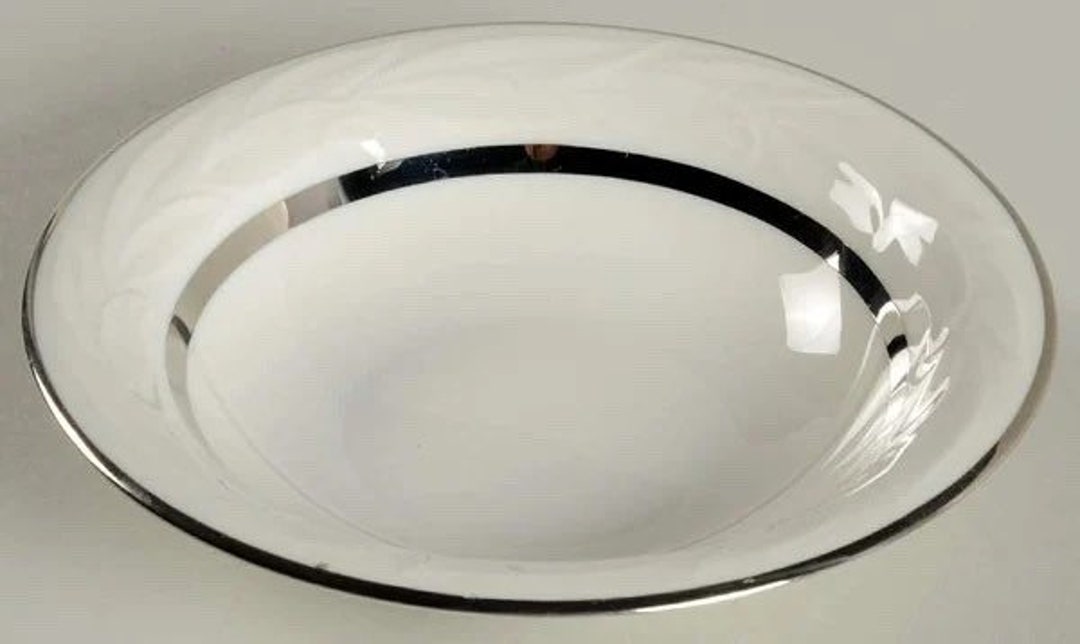 Vogue Fine China Concerto Platinum Fruit/ Desert sauce Bowls Set of 6 ...