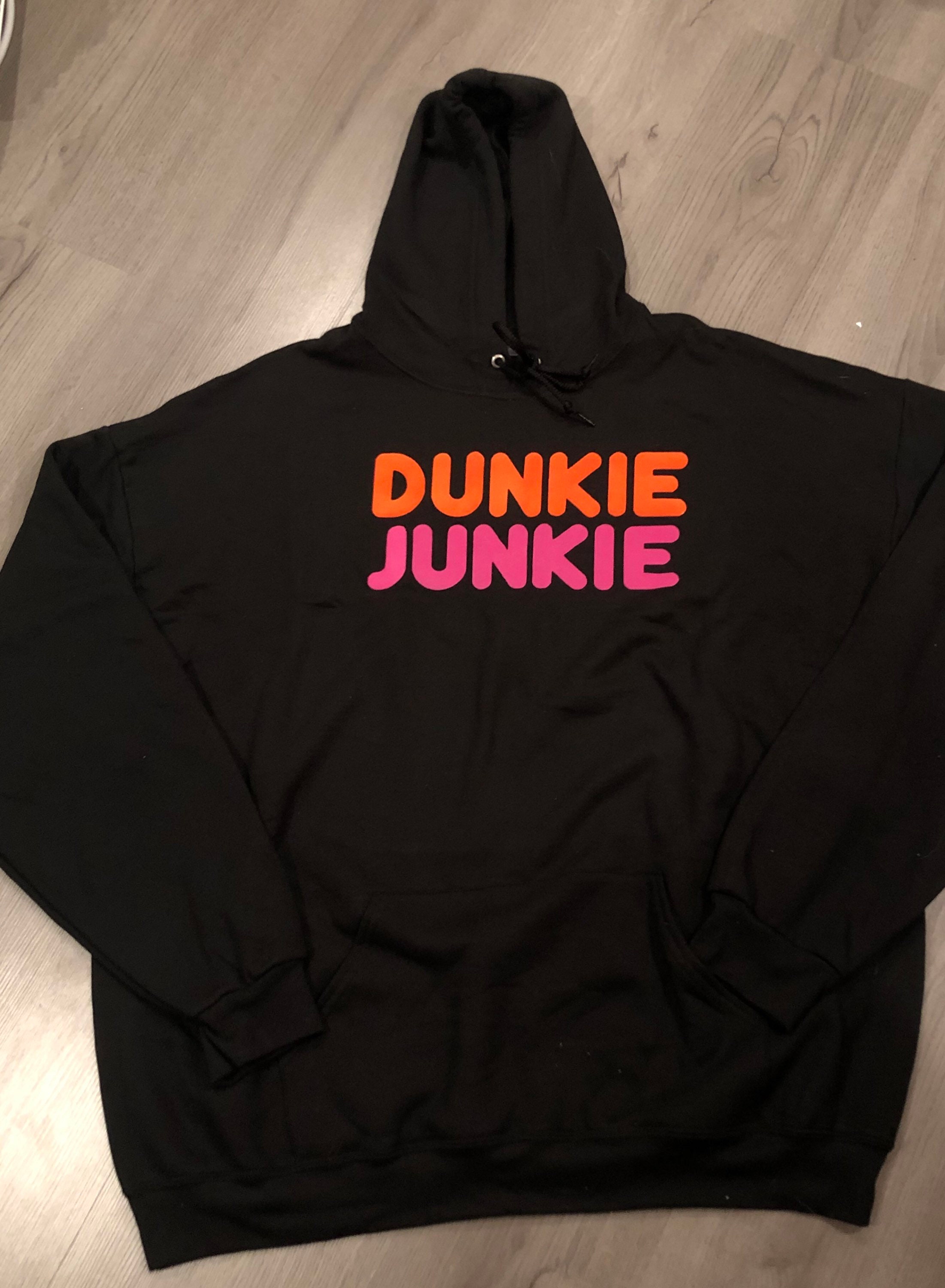 Custom hoodie. Dunkie Junkie hoodie. custom hooded sweatshirt for ...