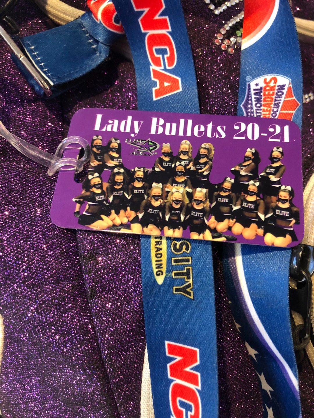 Personalized Cheer Bag Tag. Team Phot Bag Tag. Cheer Team Gift. Custom ...