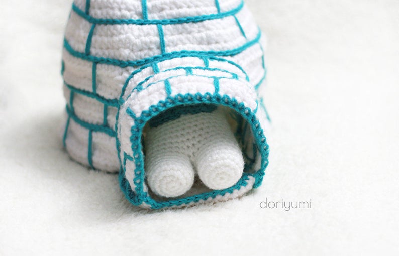 Yeti & the Igloo Amigurumi Crochet Pattern - Etsy