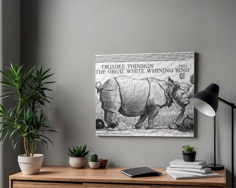 Trumple Thinskin the RINO - Leftist Political Print - Etsy