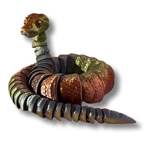 Articulated Ball Python Snakes, 3D Printed, Fidget Toy, Made to Order ...