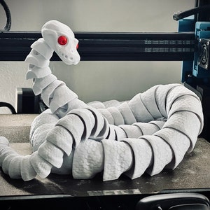 Articulated Ball Python Snakes, 3D Printed, Fidget Toy, Made to Order ...