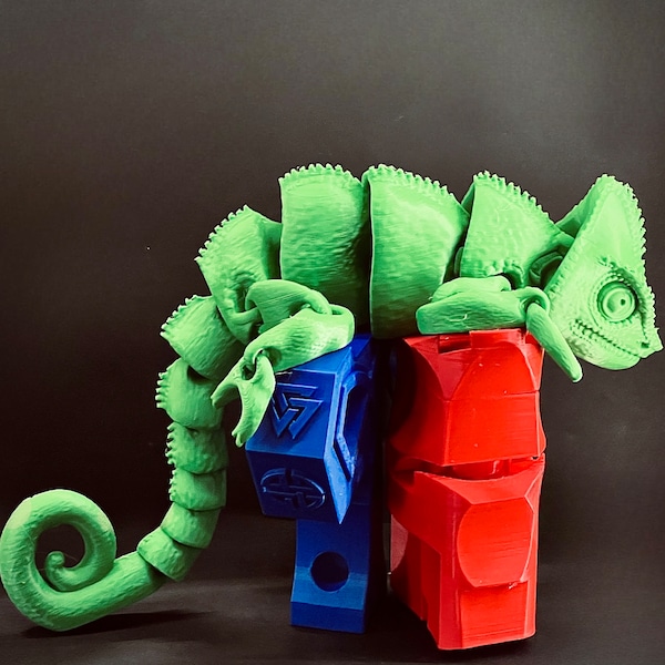 3d Printed Chameleon Toys - Etsy