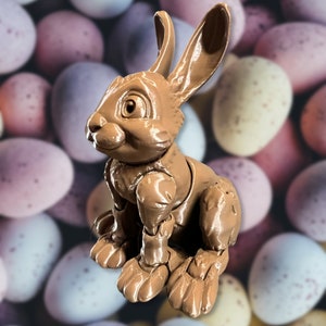 Adorable 3D Printed Bunny Rabbit With Articulated Body and Limbs ...