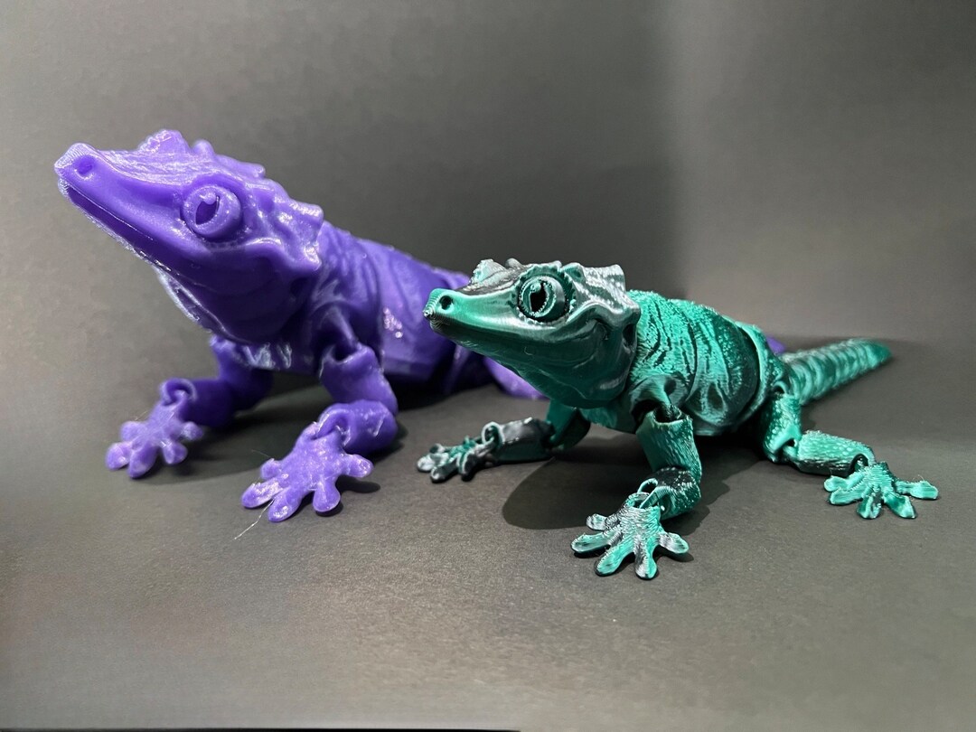 3D Printed Articulated Gargoyle Gecko: Sensory Toy, Desk Decor - Etsy
