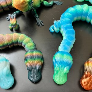 Articulated Ball Python Snakes, 3D Printed, Fidget Toy, Made to Order ...