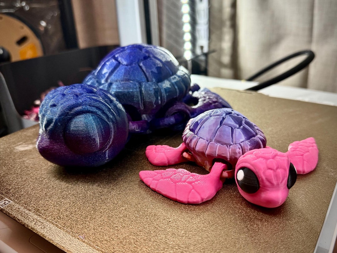 Articulated Sea Turtle – Cute Fidget Toy, Posable Desk Companion - Etsy