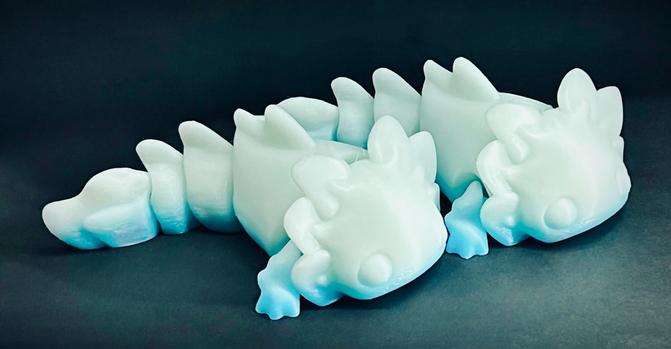 3D Printed Axolotl Tadpole: Articulated Fidget Toy - Etsy