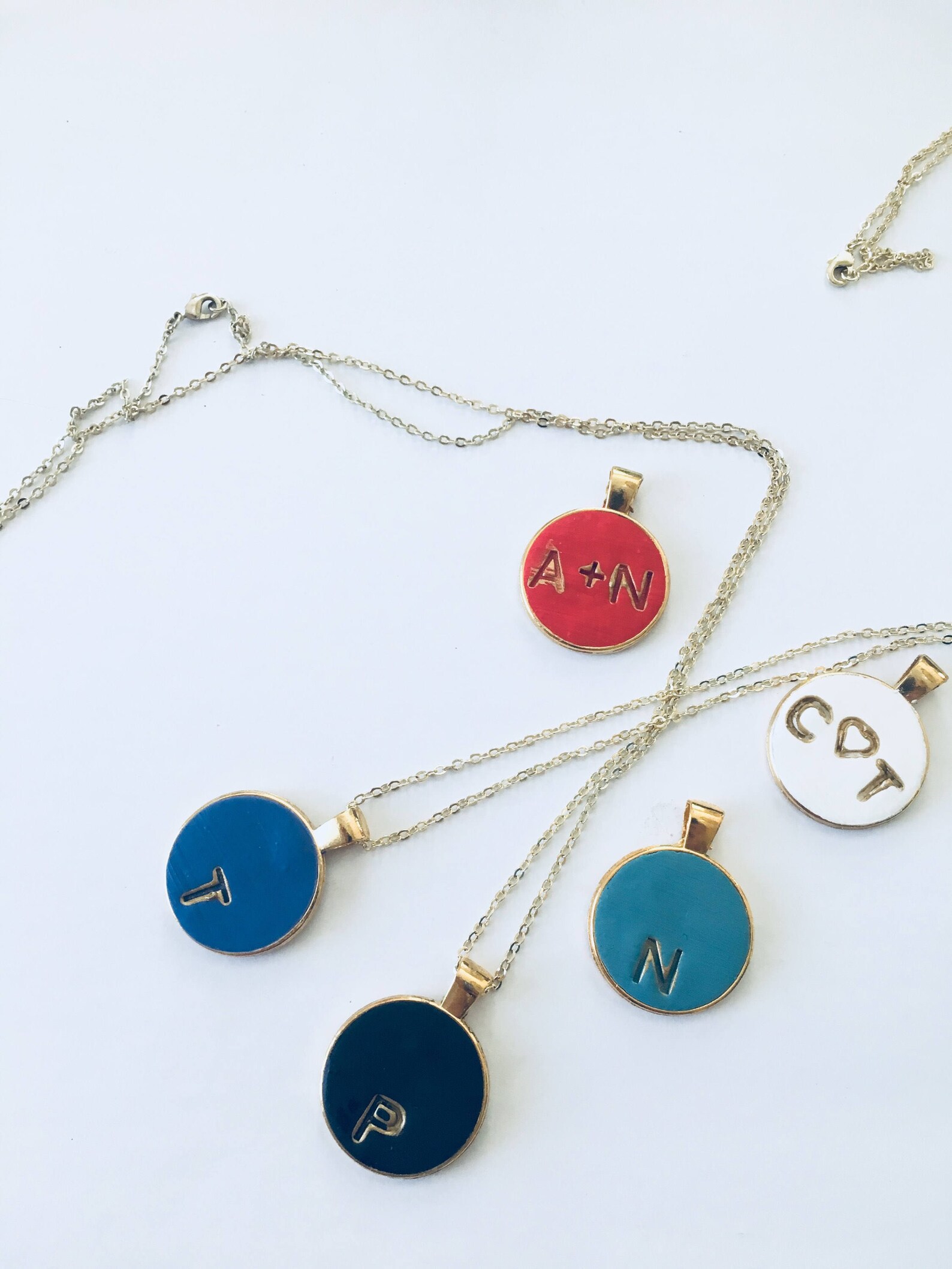 Collar inicial collar personalizado pendiente inicial | Etsy