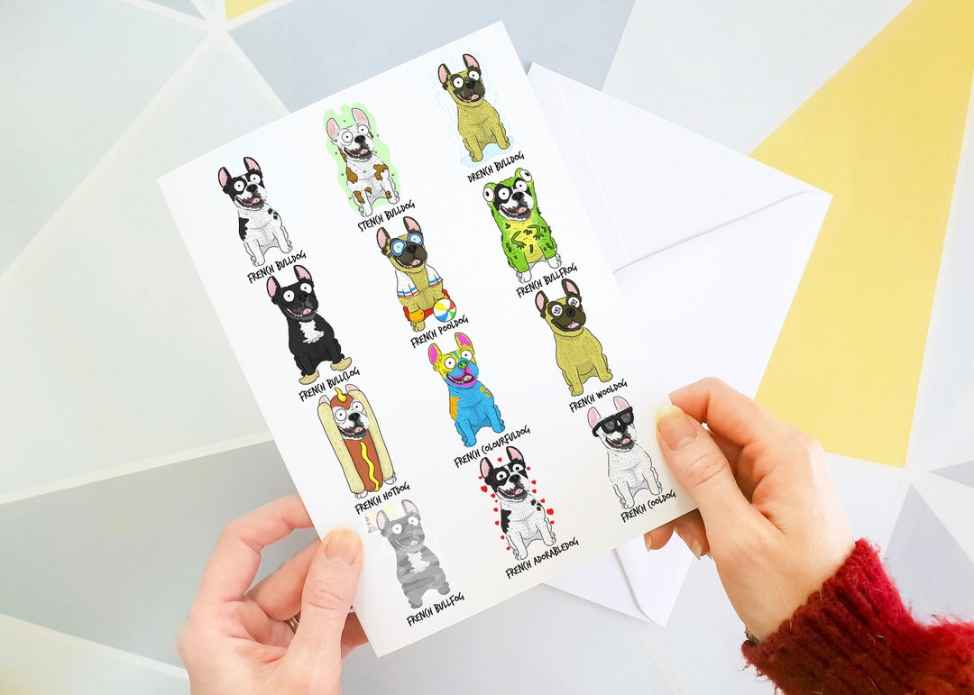 French Bulldog Card, French Bulldog Birthday Card, Funny Dog Card ...