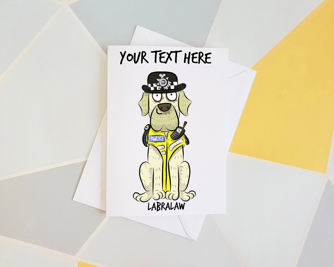 Police Officer Card, Police Birthday Card, Police Retirement Card ...