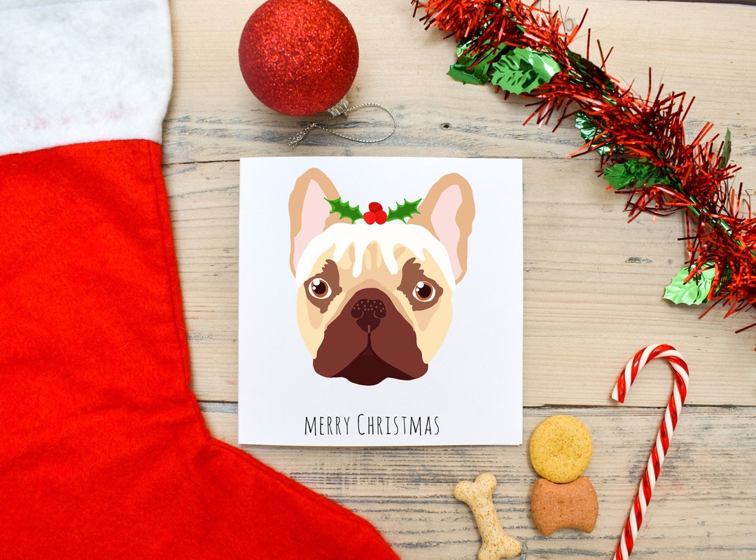 Christmas Cards French Bulldog Card Funny Christmas Card - Etsy