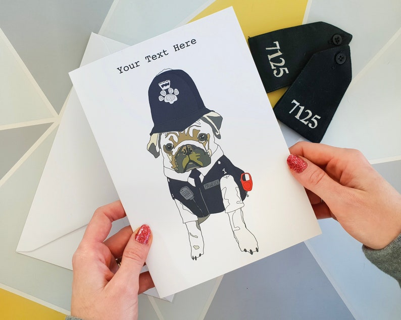 Personalised Police Card Custom Police Card Police - Etsy