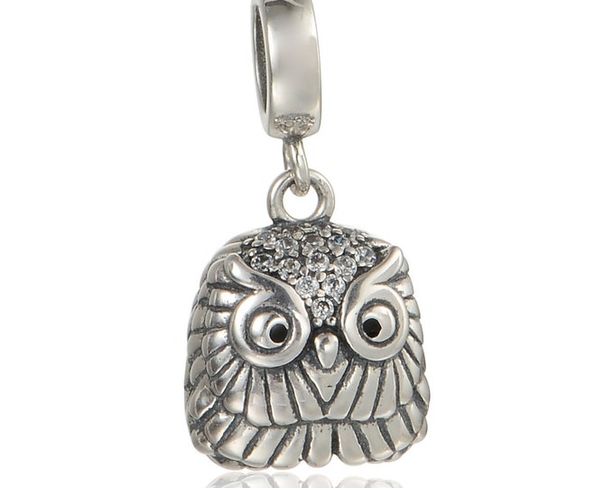 Miniature Sterling Silver Owl Charm Owls Very Small Tiny Solid .925 - Etsy