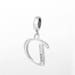 Initial Letter D Dangling Pendant Charm in 925 Sterling Silver - Etsy UK