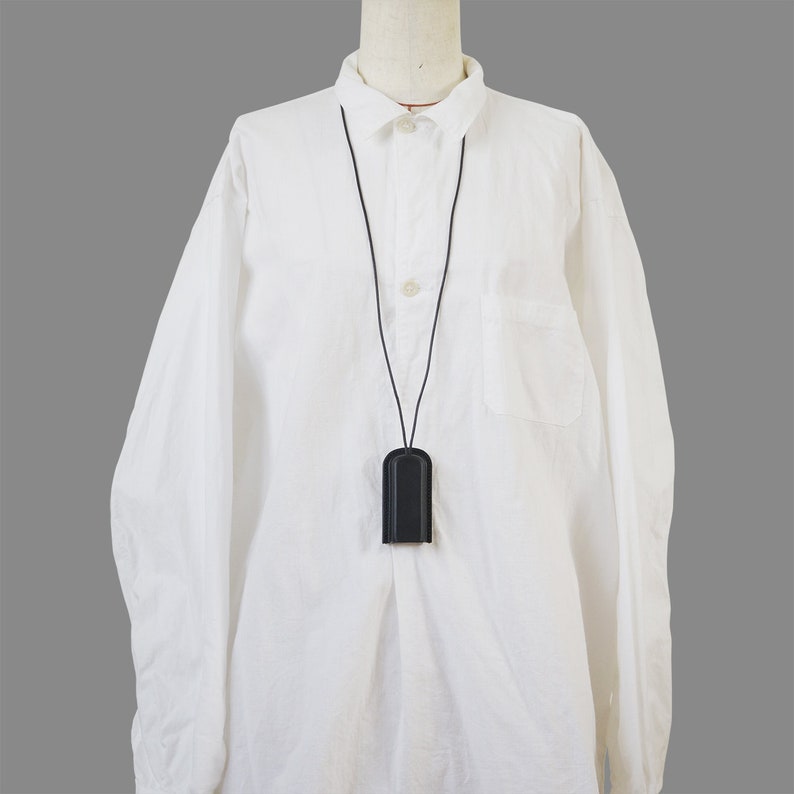 Leather Key Clochette Necklace: Bell-shaped Key Case - Etsy