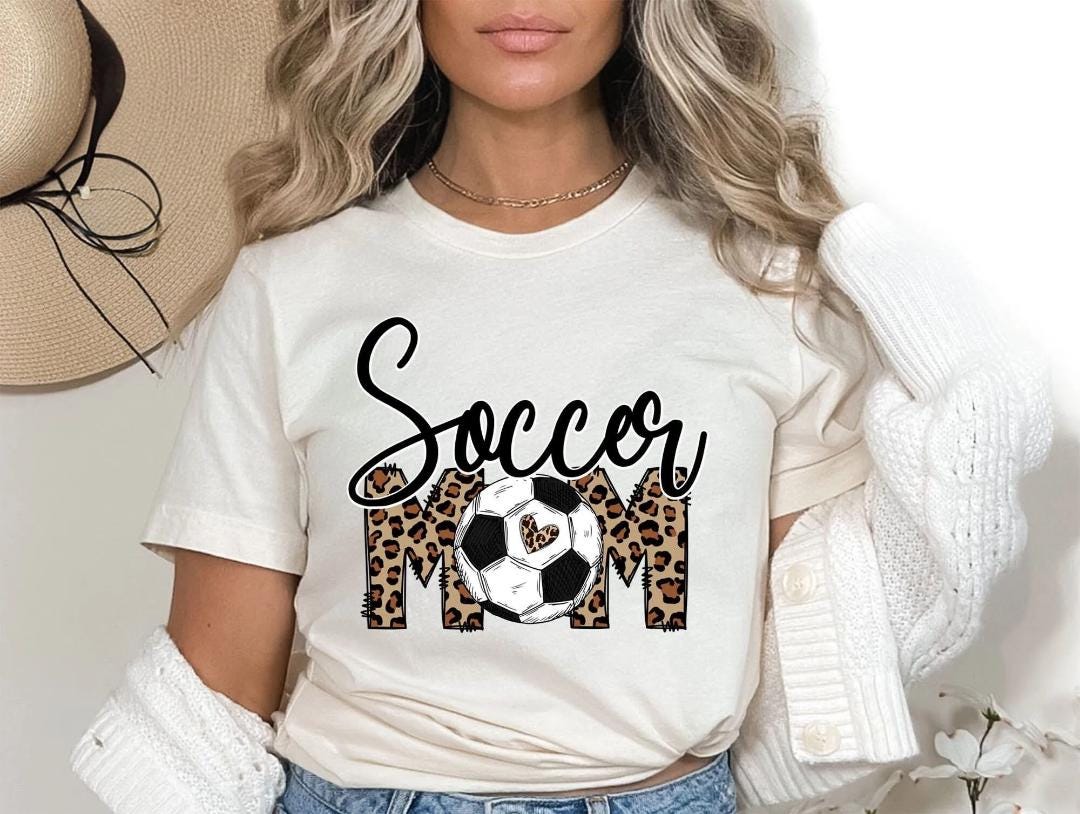 Soccer Shirt, Leopard Mom Shirt, Soccer Shirt Women, Game Day Shirt ...