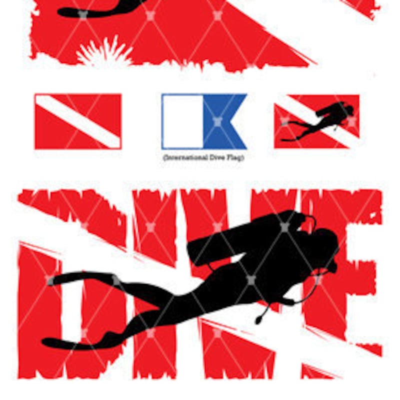 Scuba Diver Decals - Etsy