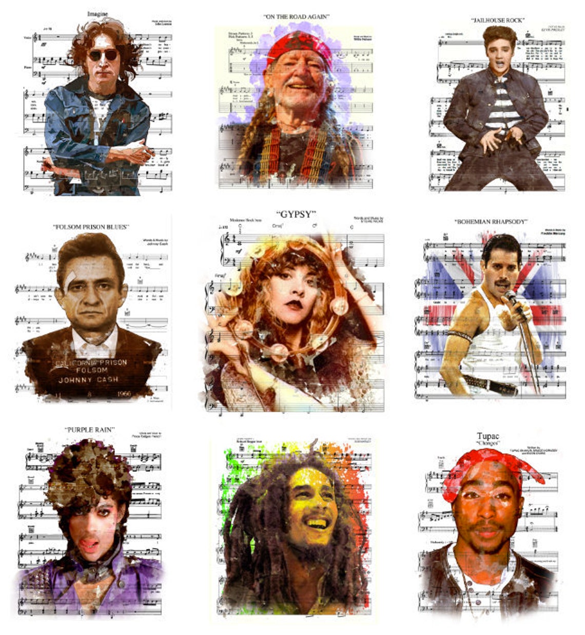 Legends of Music John Lennon Digital Series 1 Instant | Etsy