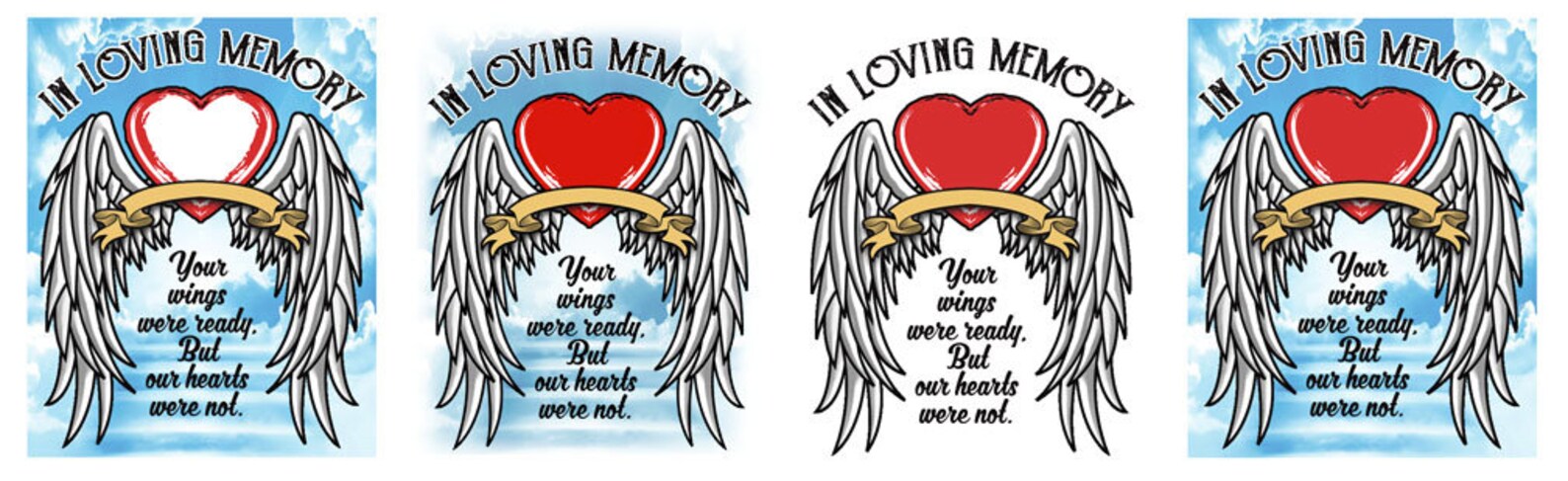Memorial Customizable Design Digital Art 4.PNG Files W/ - Etsy