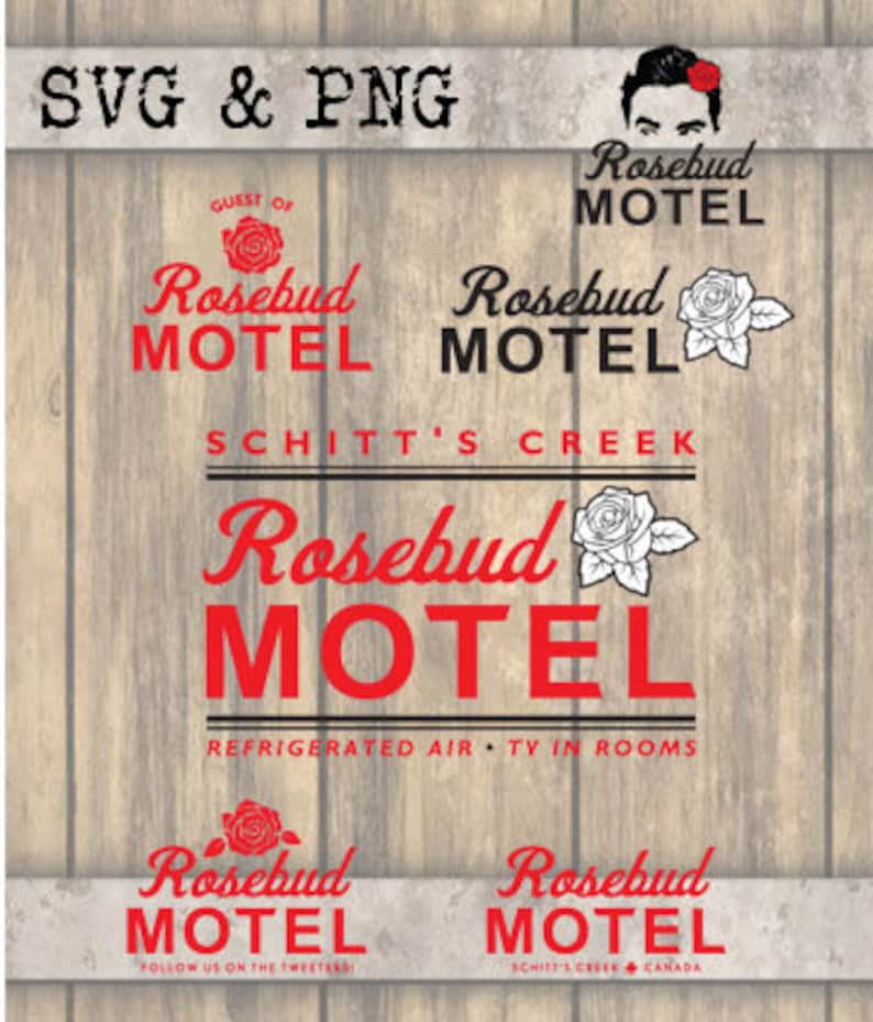 Rosebud Motel SVG Package Schitt's Creek CUTTABLE Art - Etsy Finland