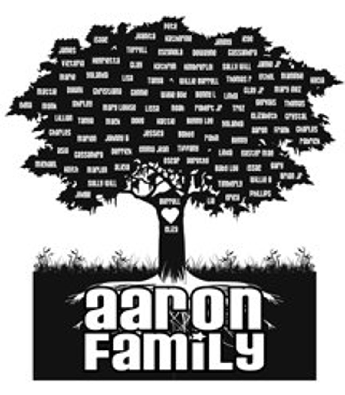 Family Reunion/Family Tree T-shirt and framable art design | Etsy