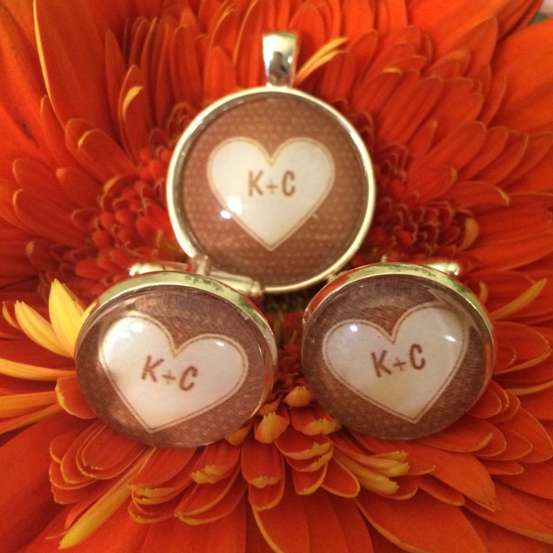 Photo Cufflink and Pendant Set - Etsy