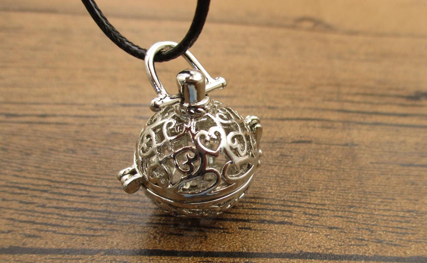 1 Cage LocketFiligree Cage PendantFitting 14-16mm Beads | Etsy