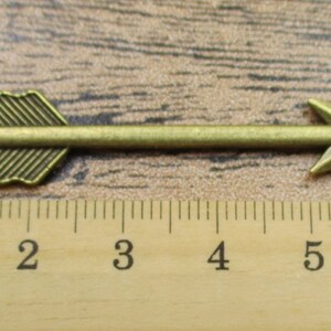 12 Large Arrow Charms, Antique Bronze Tone,double Sided-rs094 - Etsy