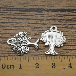 20 Whole Tree Charms,antique Silver Tone-rs798 - Etsy