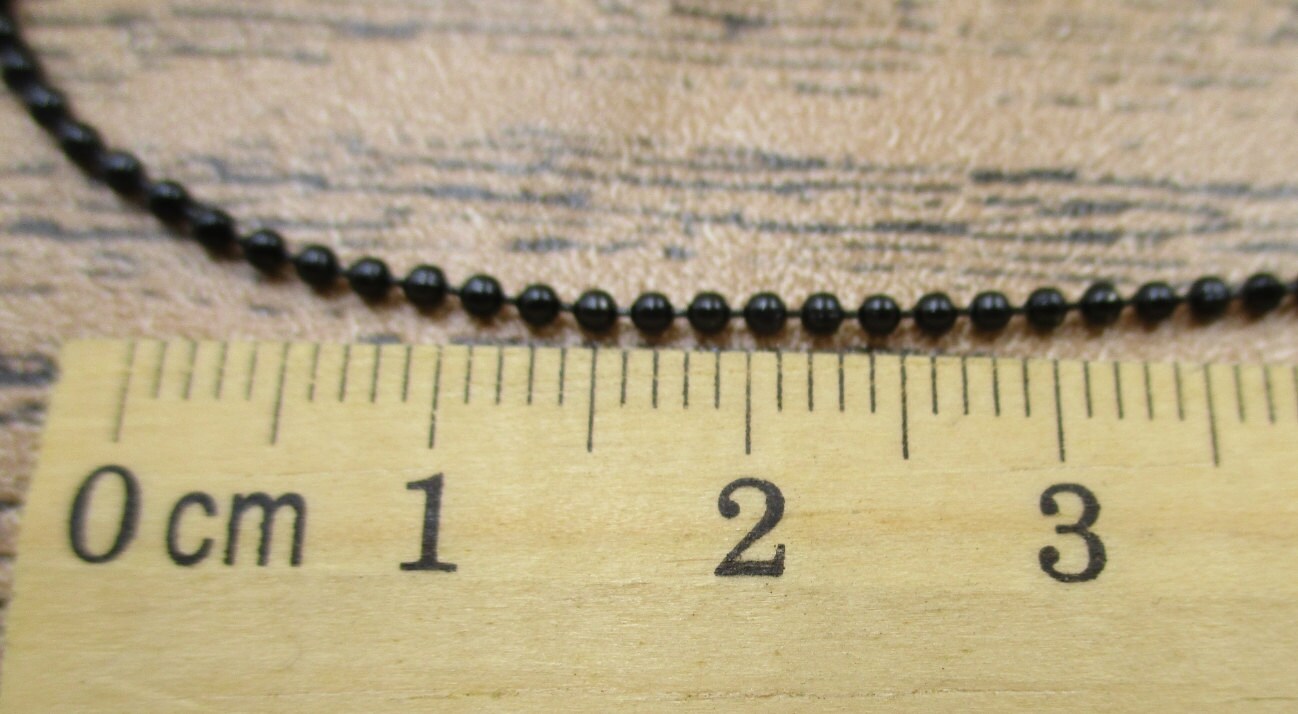 4 Black Ball Chain-1.5mm necklace Chainbracelet Chain-cs008 - Etsy