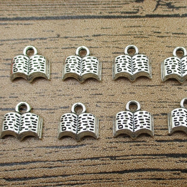 Open Book Charms - Etsy