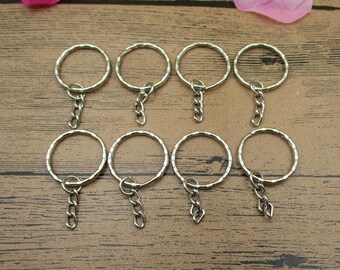 Keyring With Mesh Chain and Jump Ring Nickel Plated Alloy 62mm 2208 - Etsy