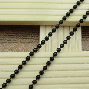 4 Black Ball Chain-1.5mm ,necklace Chain,bracelet Chain-cs008 - Etsy