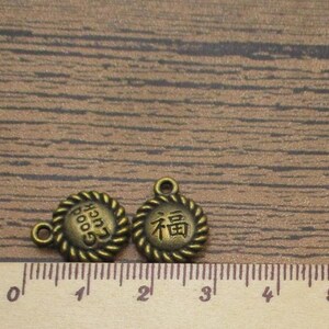 12 Blessing Charms,antique Bronze Tone,3d Charms-rs947 - Etsy
